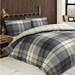 Blue Check Double. This Classic Tartan Check Duvet Cover is the Perfect ...