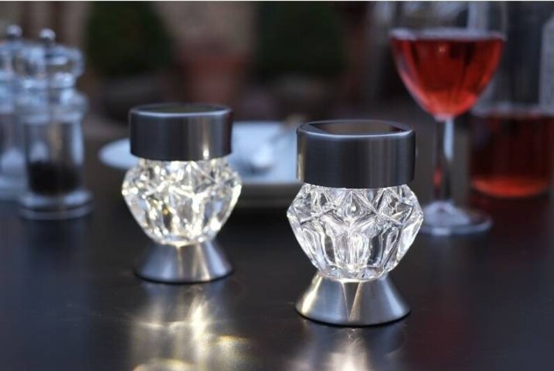 Vivamk. Crystal Stake Lights 4glass Stake Light With a Removable Glass ...