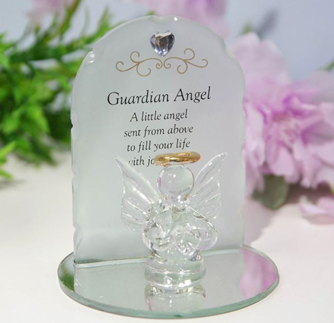 Glass Guardian Angel Ornament A Beautifully Elegant Handmade Glass ...
