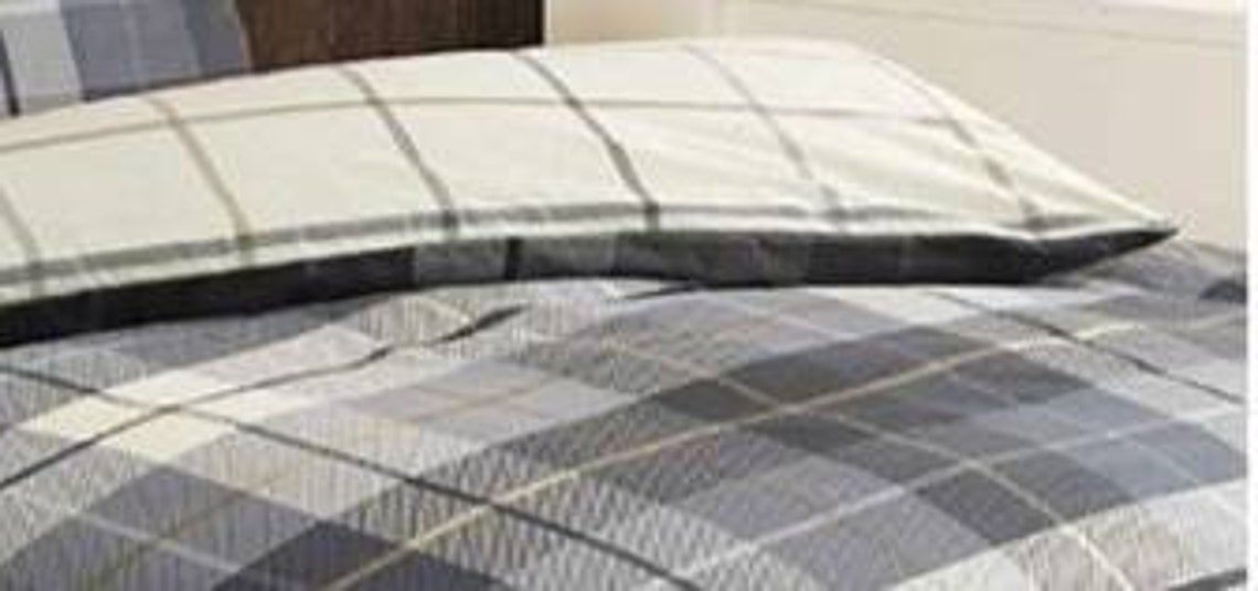Blue Check Double. This Classic Tartan Check Duvet Cover is the Perfect ...