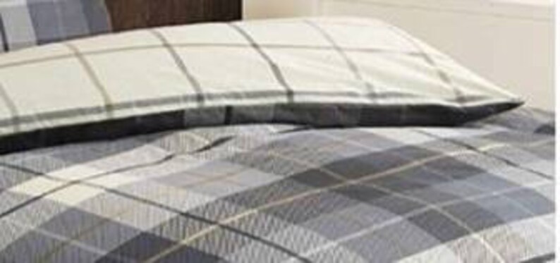 Blue Check Double. This Classic Tartan Check Duvet Cover is the Perfect ...