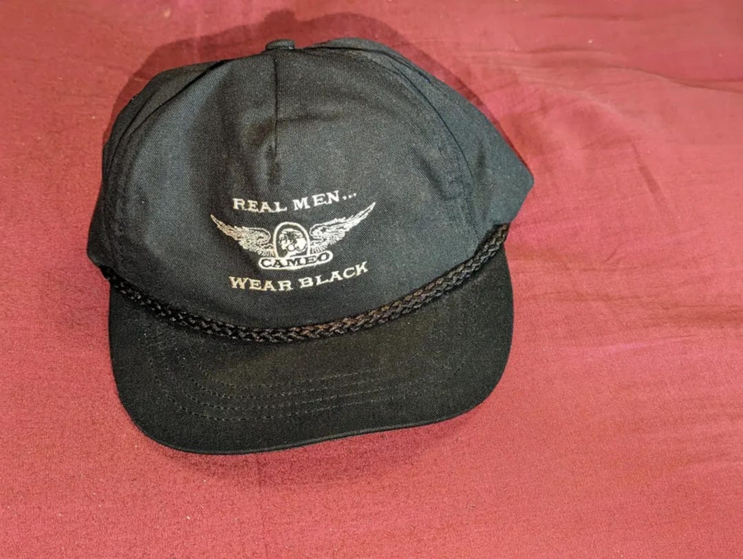 Cameo Real Men Wear Black Baseball Cap - Etsy