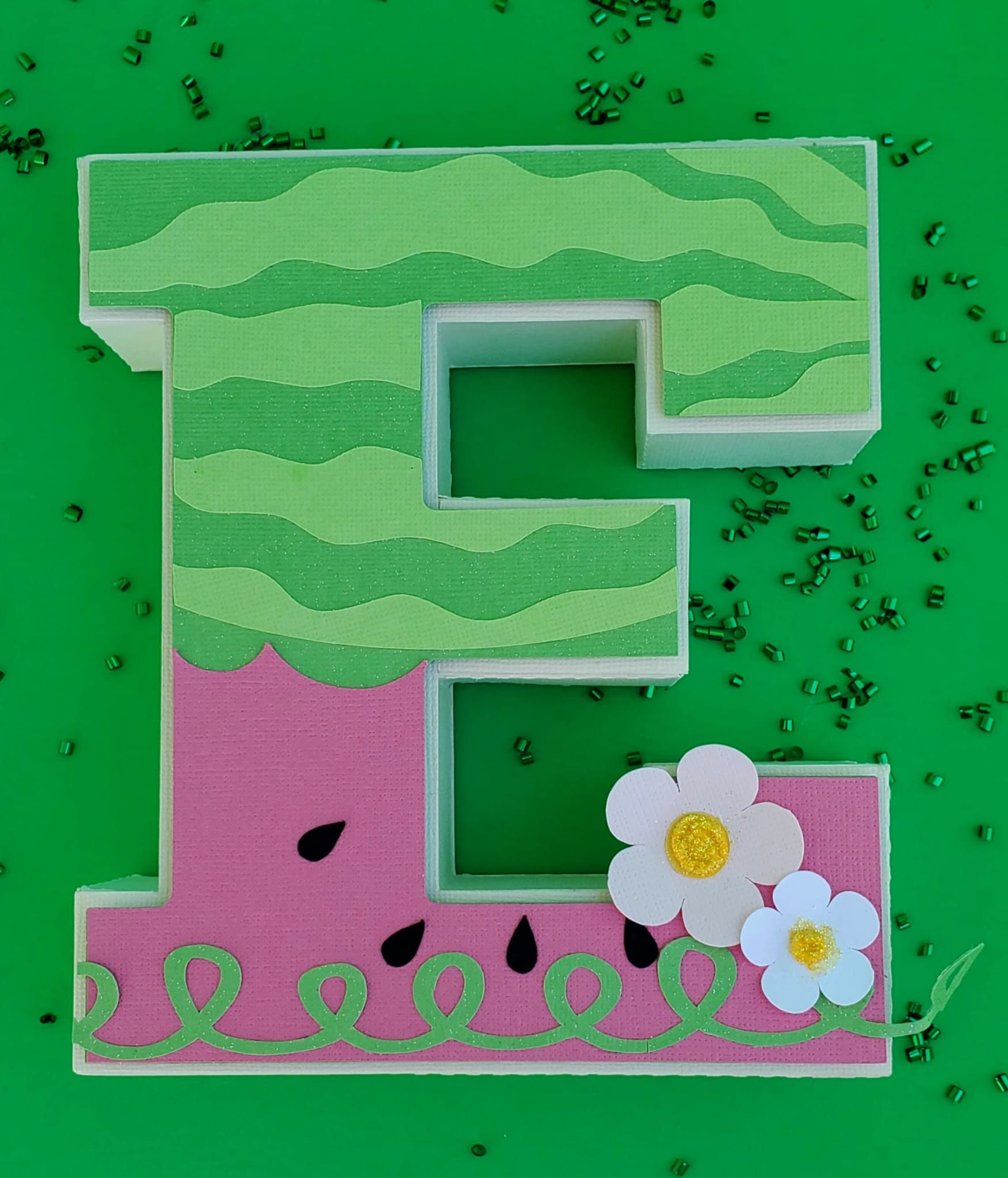 Watermelon Letters 3d,watermelon Party Decoration,watermelon ...