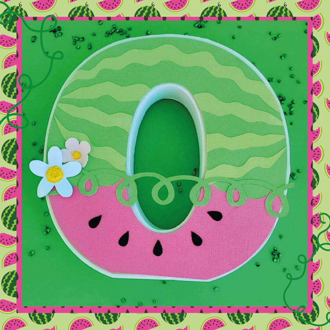 Watermelon Letters 3d,watermelon Party Decoration,watermelon ...