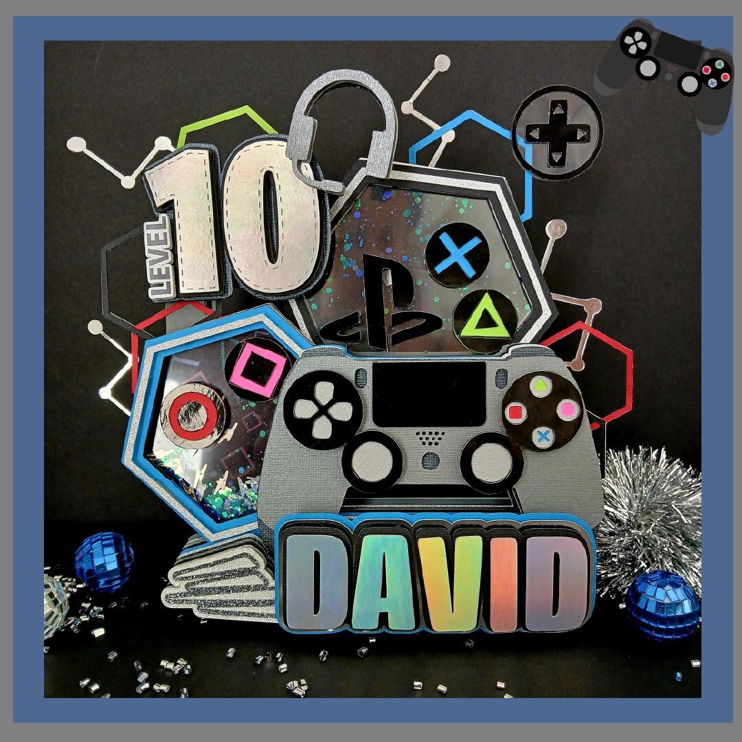Video Game Cake Topper: Shaker Birthday Party Decoration - Etsy