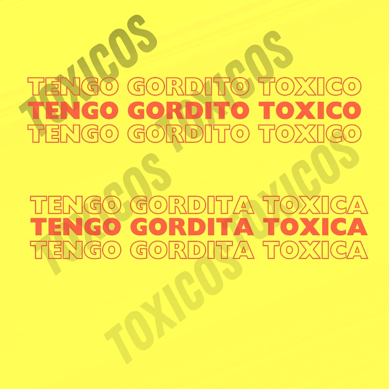 Toxica and Toxico Matching Car Decals - Etsy