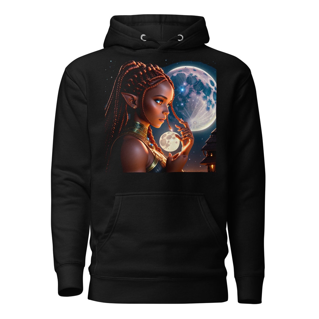Magical Voodoo Majestic Queen Moon Goddess Hoodie- Witchy Apparel ...