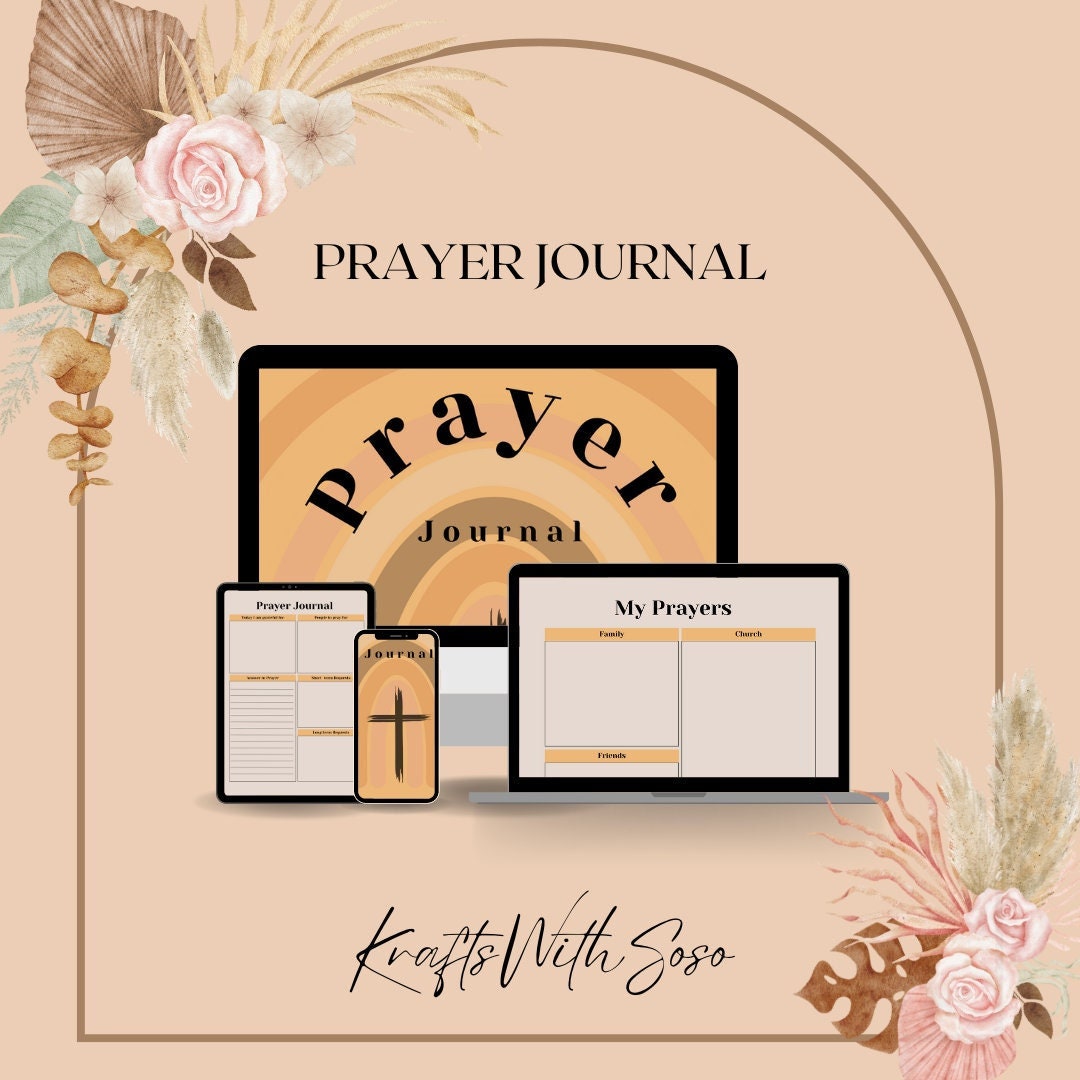 Christian Prayer Journal Editable Canva Template, Editable Template, My ...