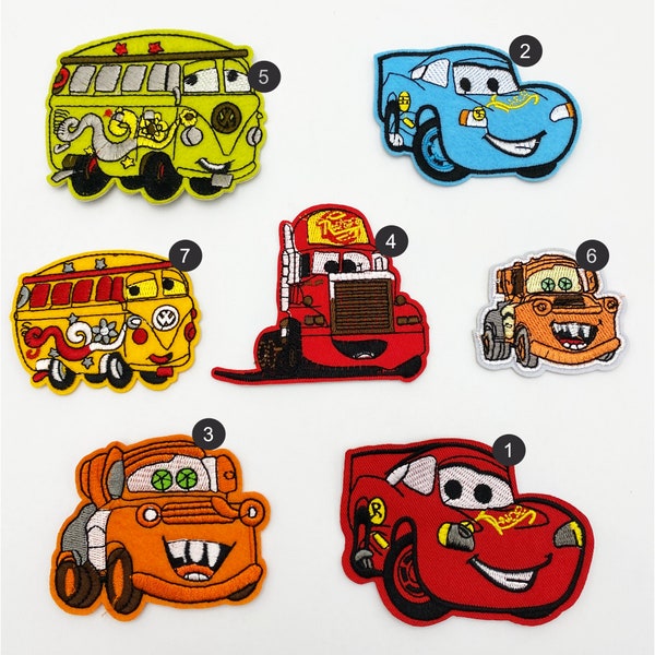 Lightning Mcqueen Patches Iron On - Etsy