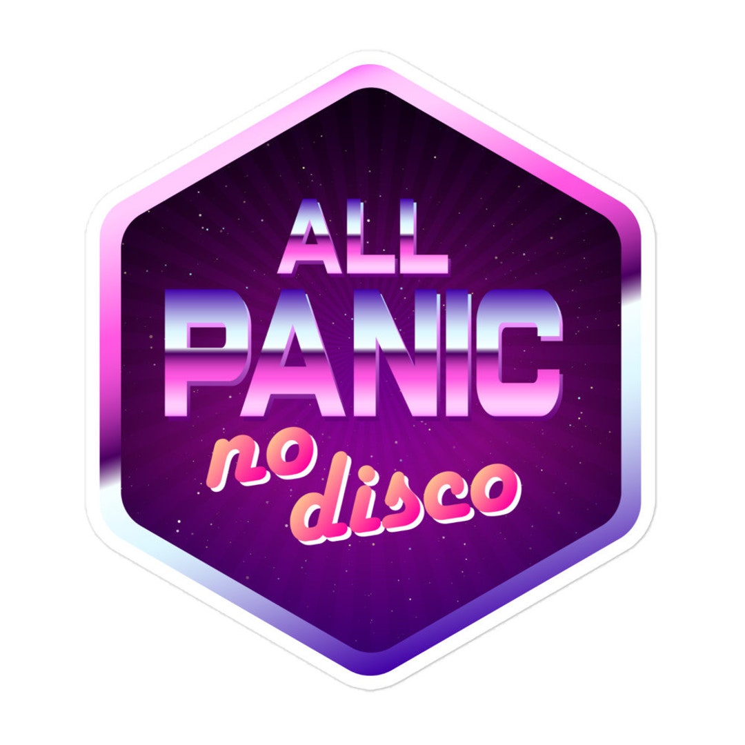 All Panic, No Disco - Sticker - Etsy