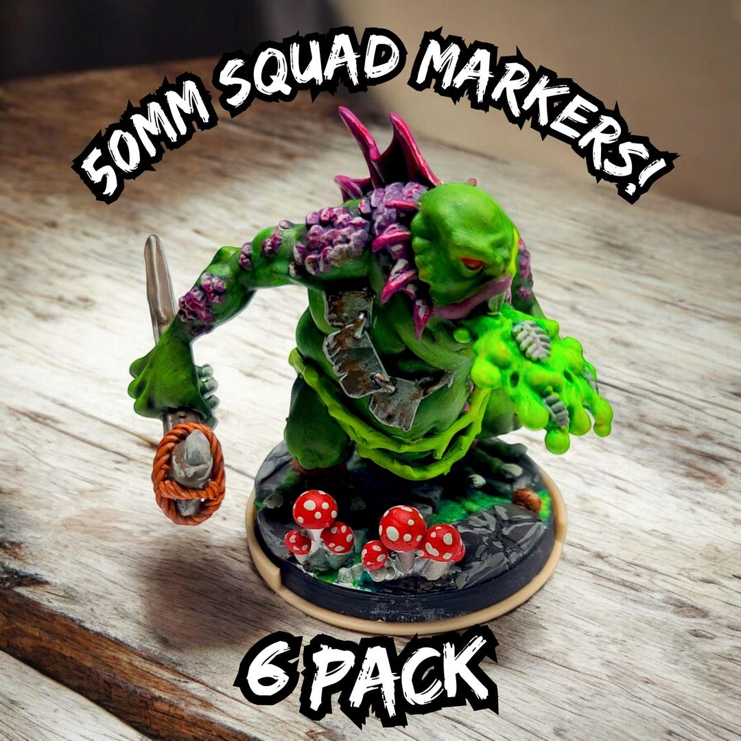 50mm Base Squad Marker Clips X6 - Etsy