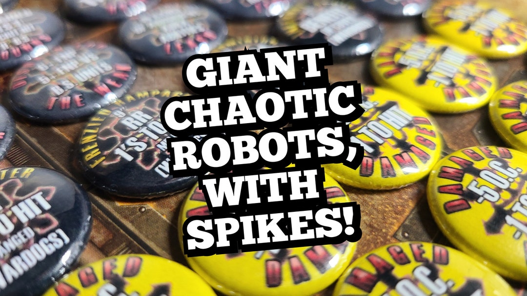 Giant Chaotic Robots, With Spikes! INDEX TOKENS - Etsy