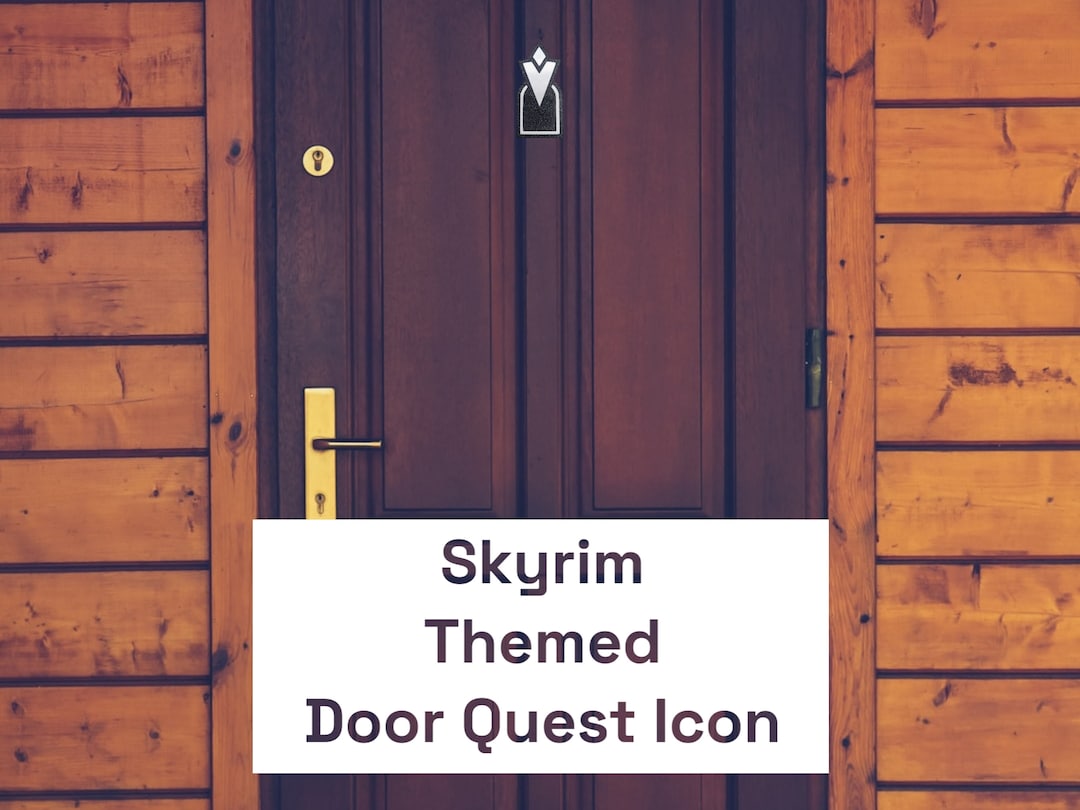 Skyrim Themed Door Quest Icon - Etsy