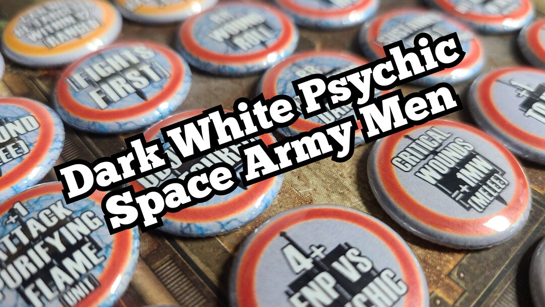 Dark White Psychic Space Army Men - Etsy