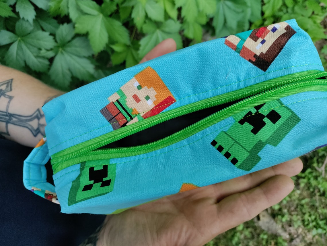 Minecraft Toiletry Bag, Shaving Bag, Accessory Bag, Travel Bag, - Etsy