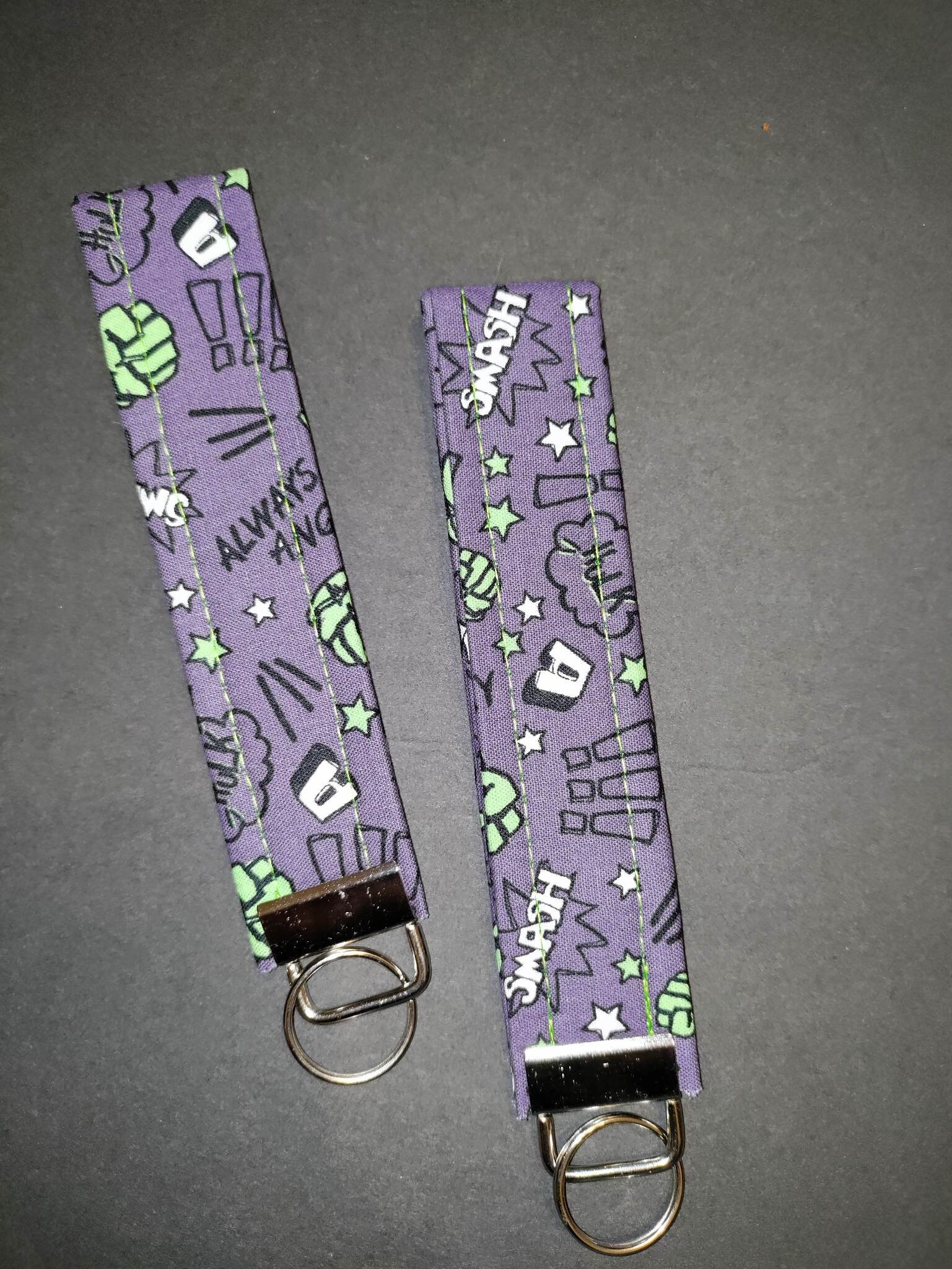 Hulk Keychain, Key Fob, Hulk Accessories, Keychain Accessories, Fabric Keychain, Keychain ...
