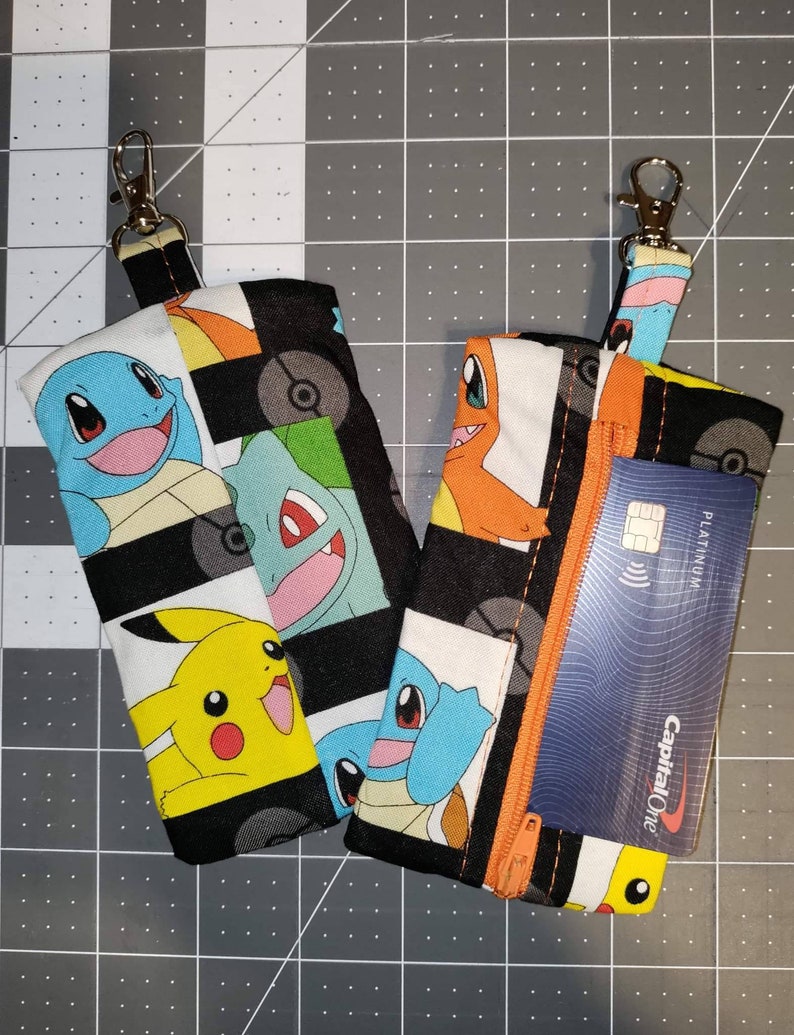 Pokemon Kechain Pouch Pokemon Accessories Keychain - Etsy