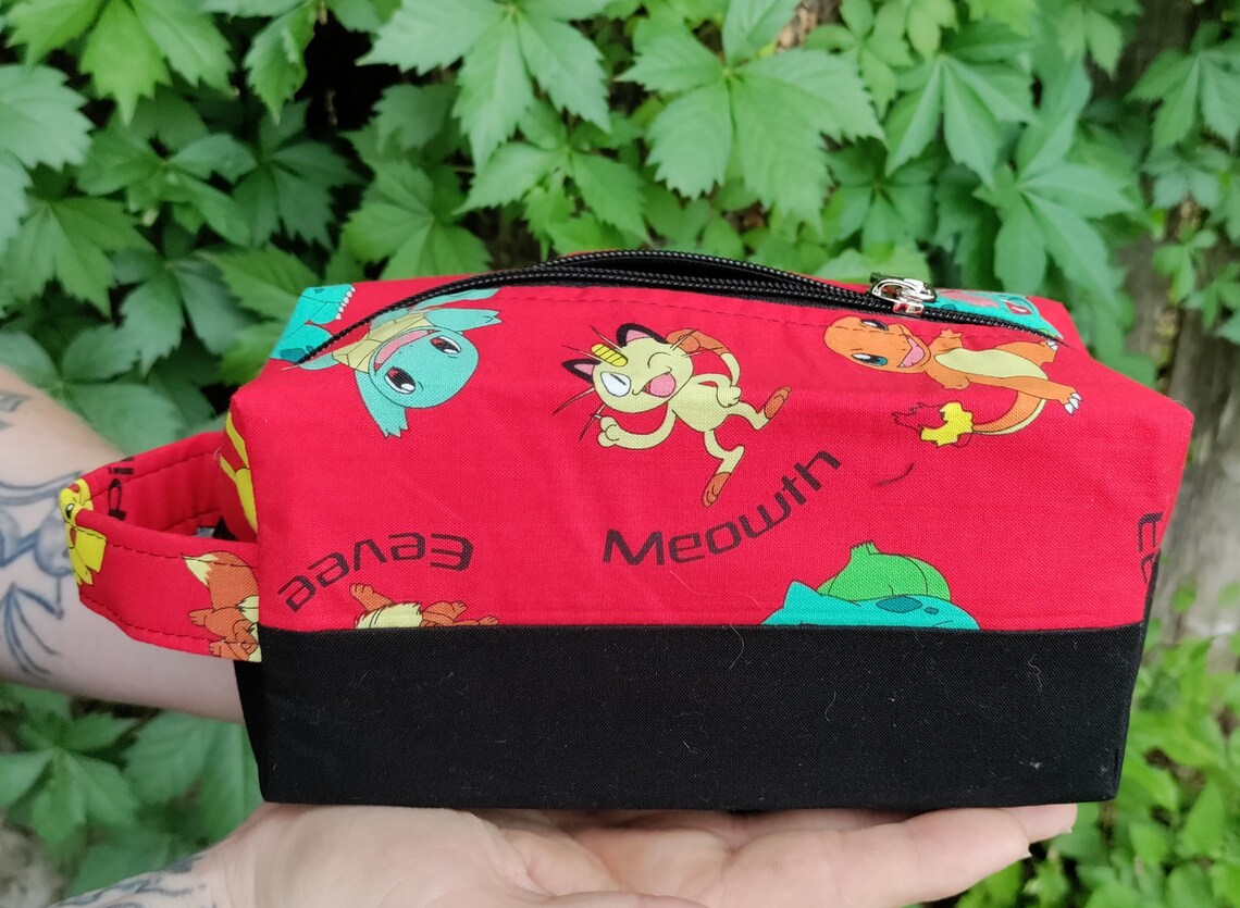 Red Pokemon Toiletry Bag Shaving Bag Accessory Bag Travel - Etsy