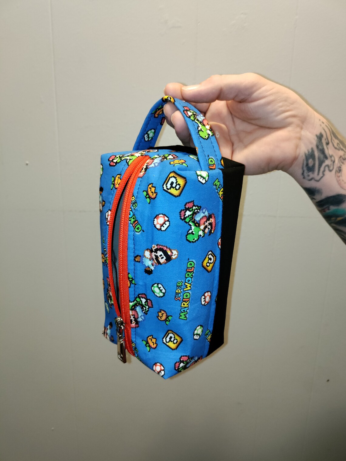 Super Mario World Themed Toiletry Bag Boxy Bag Pencil Bag - Etsy