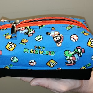 Super Mario World Themed Toiletry Bag Boxy Bag Pencil Bag - Etsy