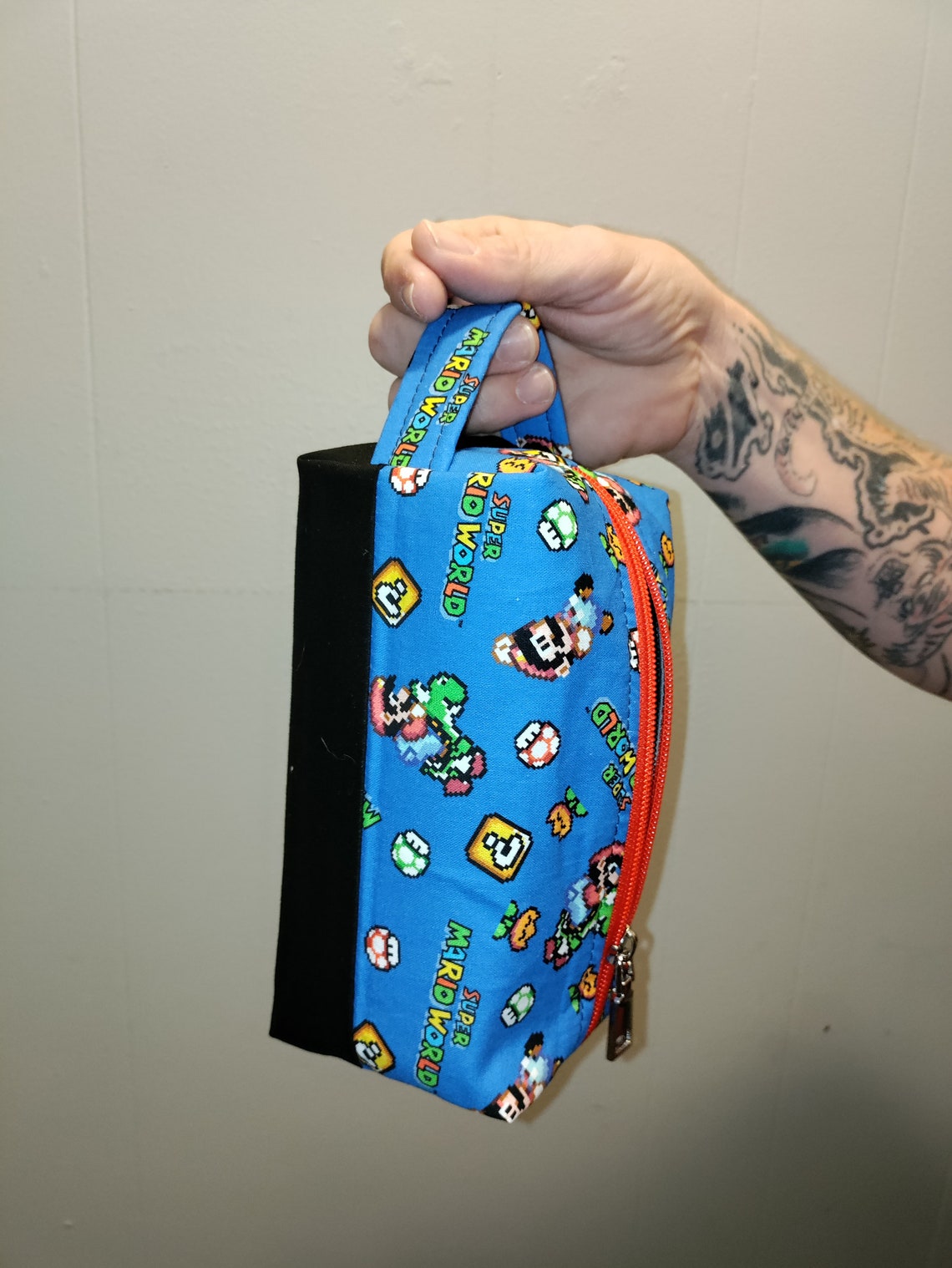 Super Mario World Themed Toiletry Bag Boxy Bag Pencil Bag - Etsy