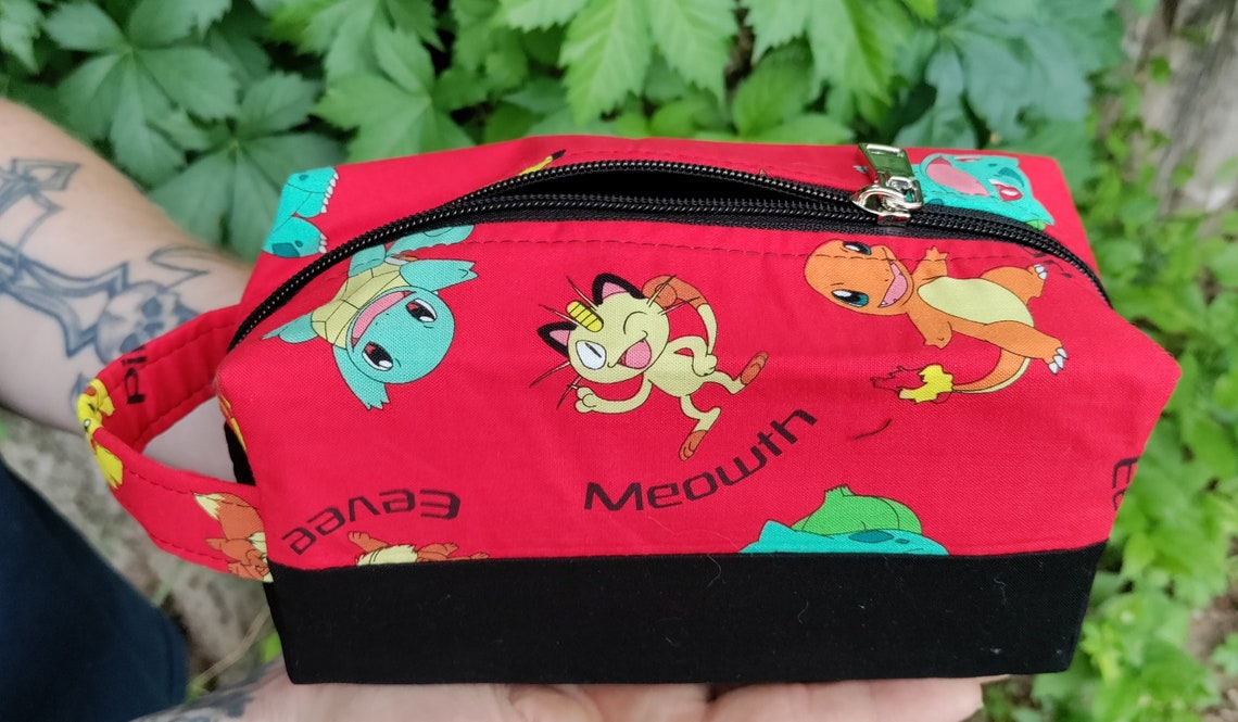 Red Pokemon Toiletry Bag Shaving Bag Accessory Bag Travel - Etsy