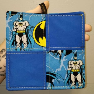 Potholders Made With Licensed Batman Fabrics, Cotton Heat Resistant ...