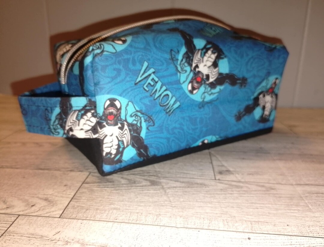 Toiletry Bag Made With Licensed Venom Fabrics, Boxy Bag, Pencil Bag ...