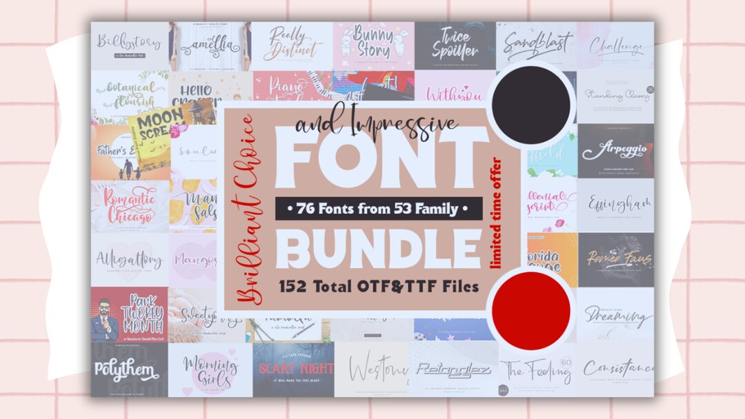 Impressive Font Bundle, Handwritten Font, Wedding Font, Modern Font ...