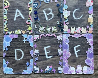 PREMADE Resin Toploader Kpop Deco Photocard Holder Collection Gift ...