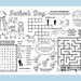 FATHER'S DAY, Puzzle Placemat, PDF Digital Download, Crossword Puzzles ...