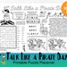 PIRATES Puzzle Place Mat, Talk Like a Pirate Day Printable, Crossword ...