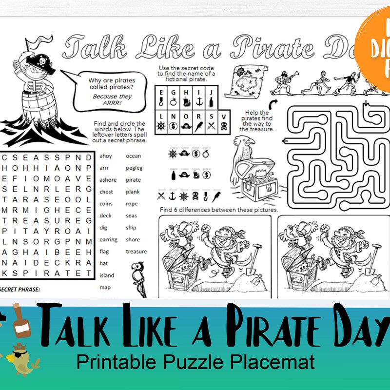 Talk Like a Pirate - Etsy