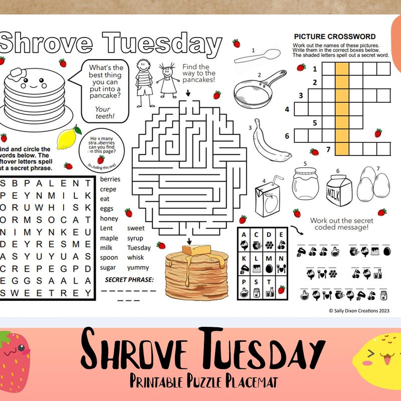 Activity Sheets - Etsy