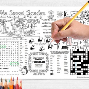 The Secret Garden Puzzle Place Mat: Children's Activity Sheet (PDF ...