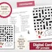 DINOSAURS Printable, Puzzle Place Mat, Crossword Puzzles, Dinosaur ...