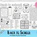 Back to School Puzzle Sheet, Digital Download, Printable Puzzle Sheet ...