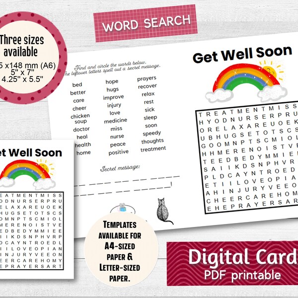 Get Well Cards - Etsy