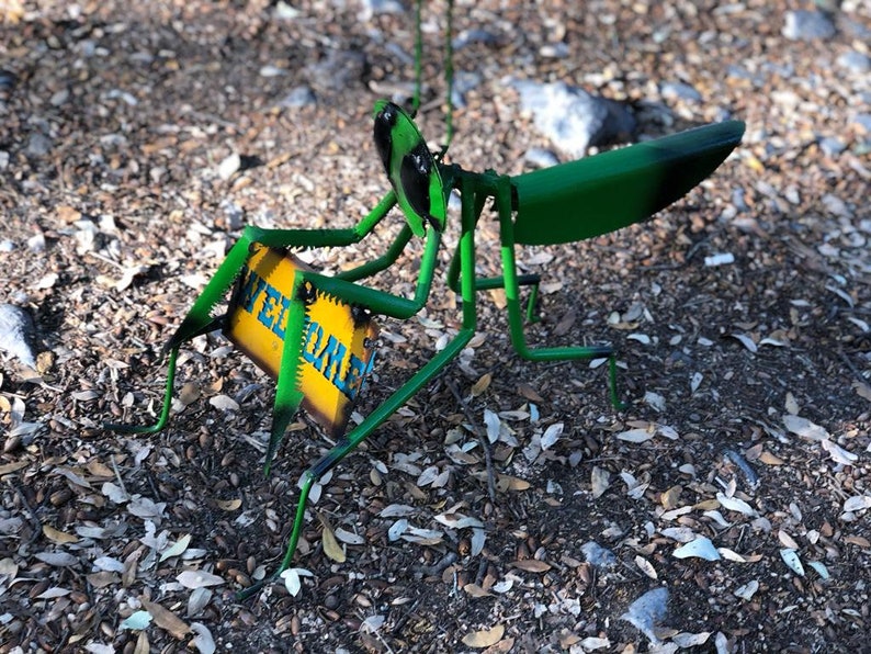Metal Mantis Yard Art - Etsy