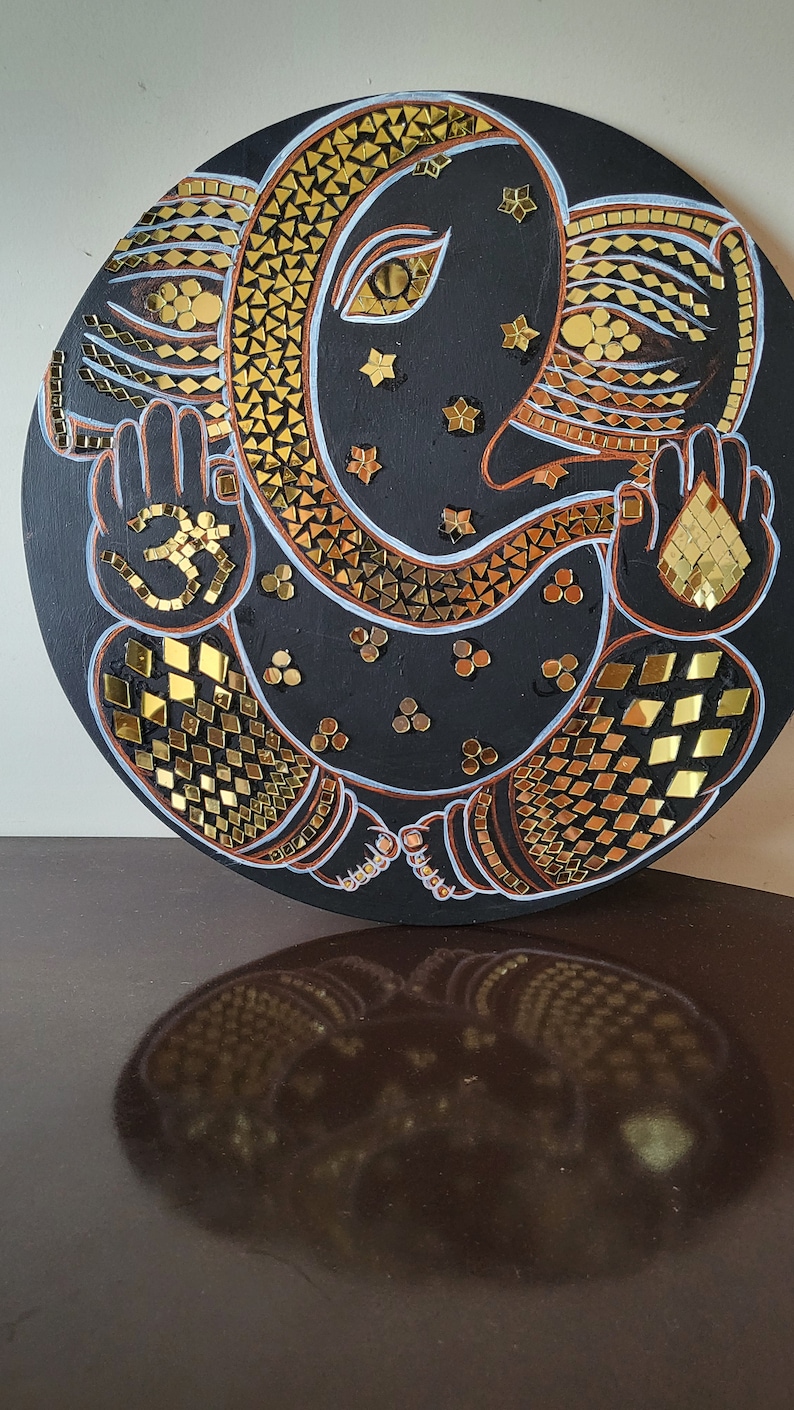 Ganesh Mirror Art - Etsy