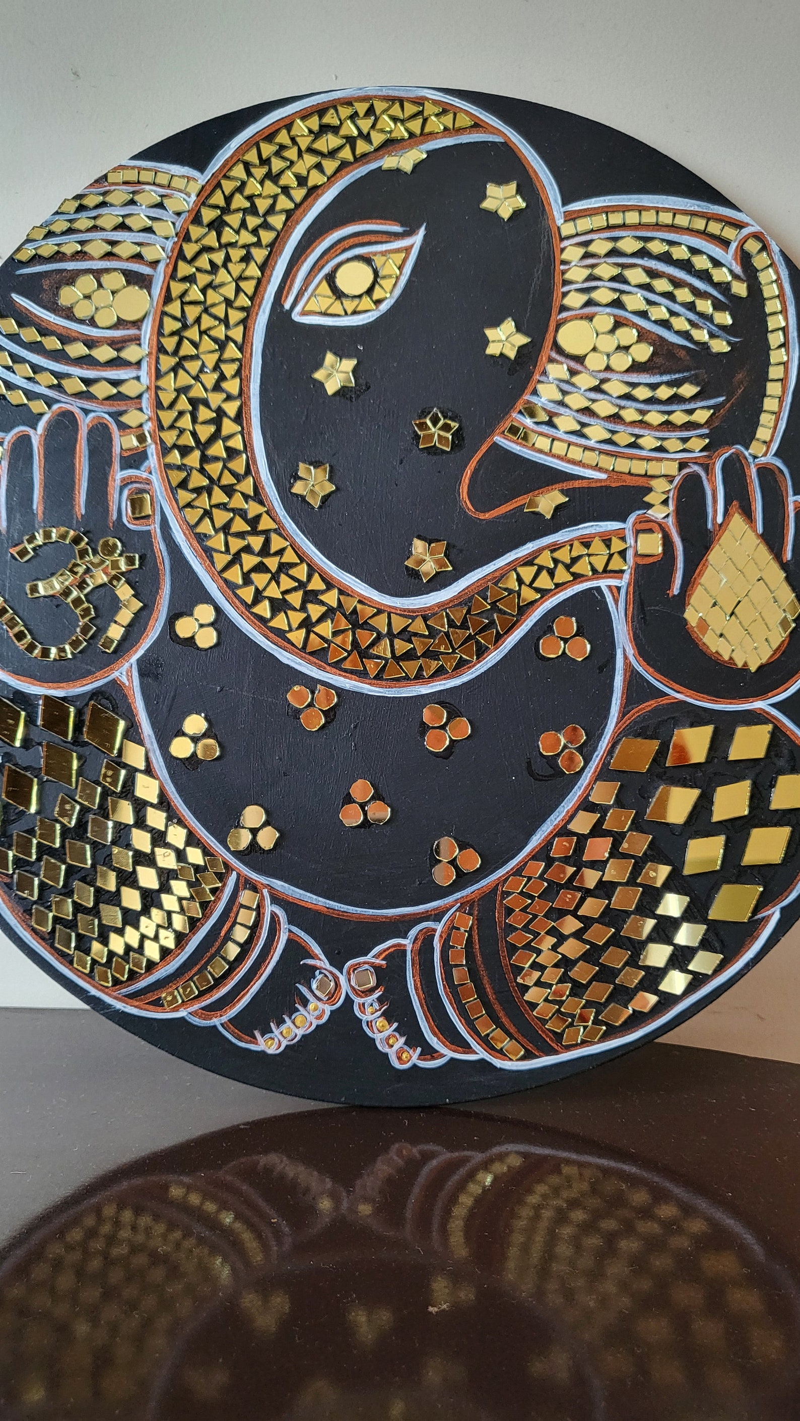 Ganesh Mirror Art - Etsy