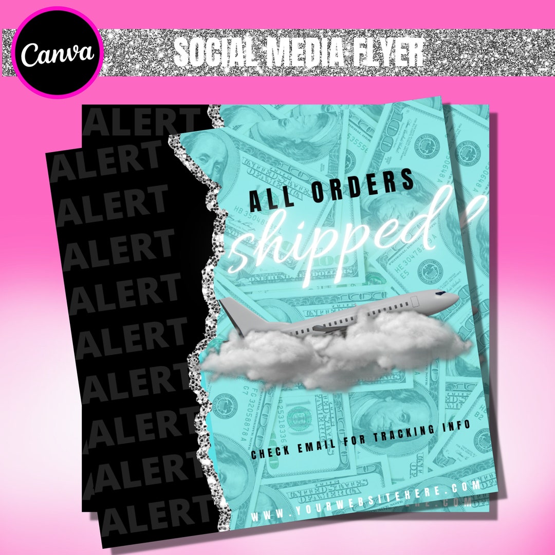 Orders Shipped| IG Flyer, Social Media Flyer, T-shirt Flyer, Instagram ...