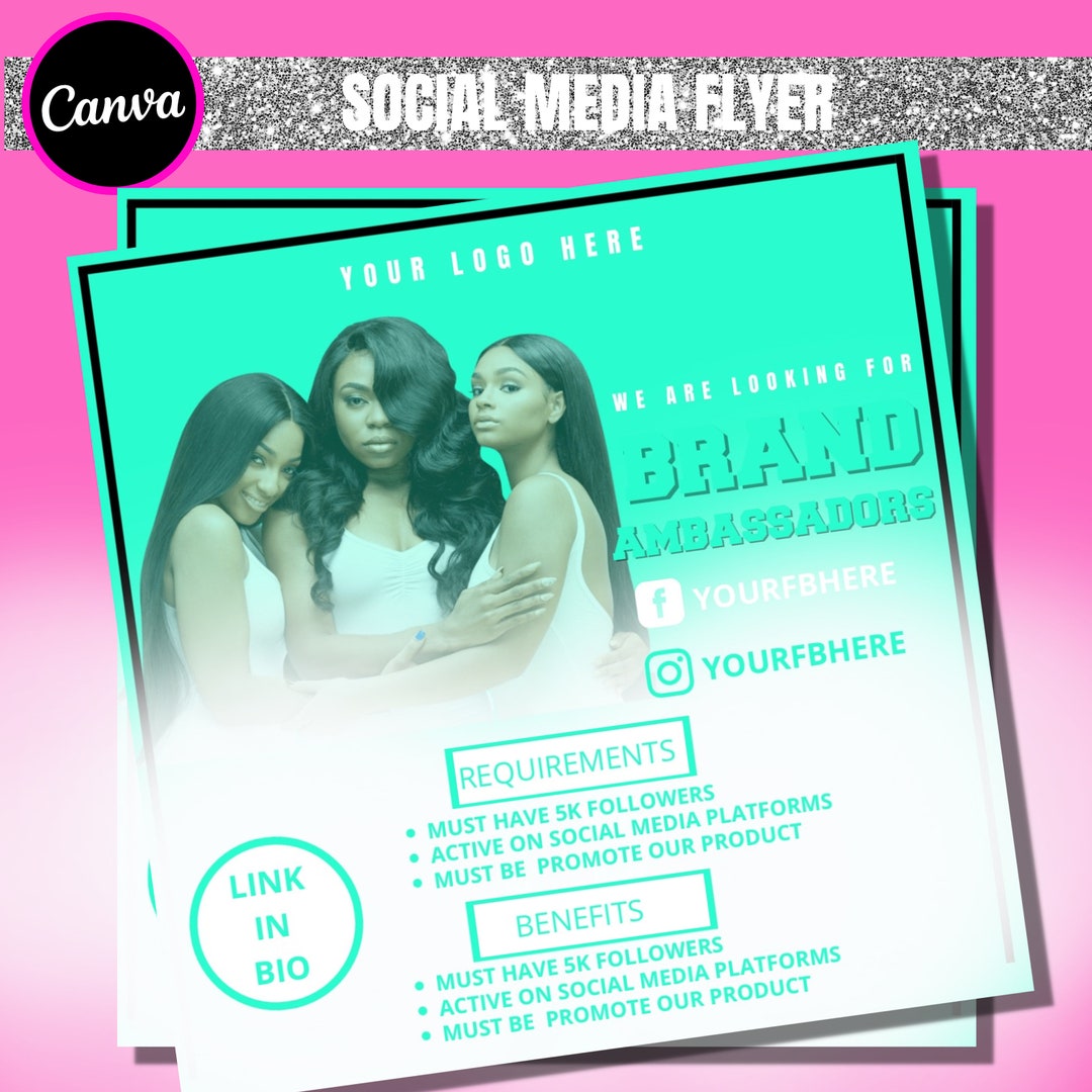 Ambassador Flyer, Brand Ambassador Flyer, Social Media Flyer, IG Flyer ...