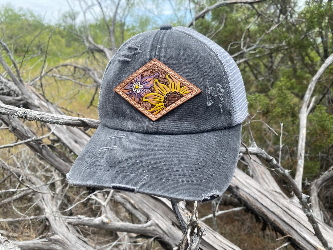 Caps W/ Tooled Patch - Etsy