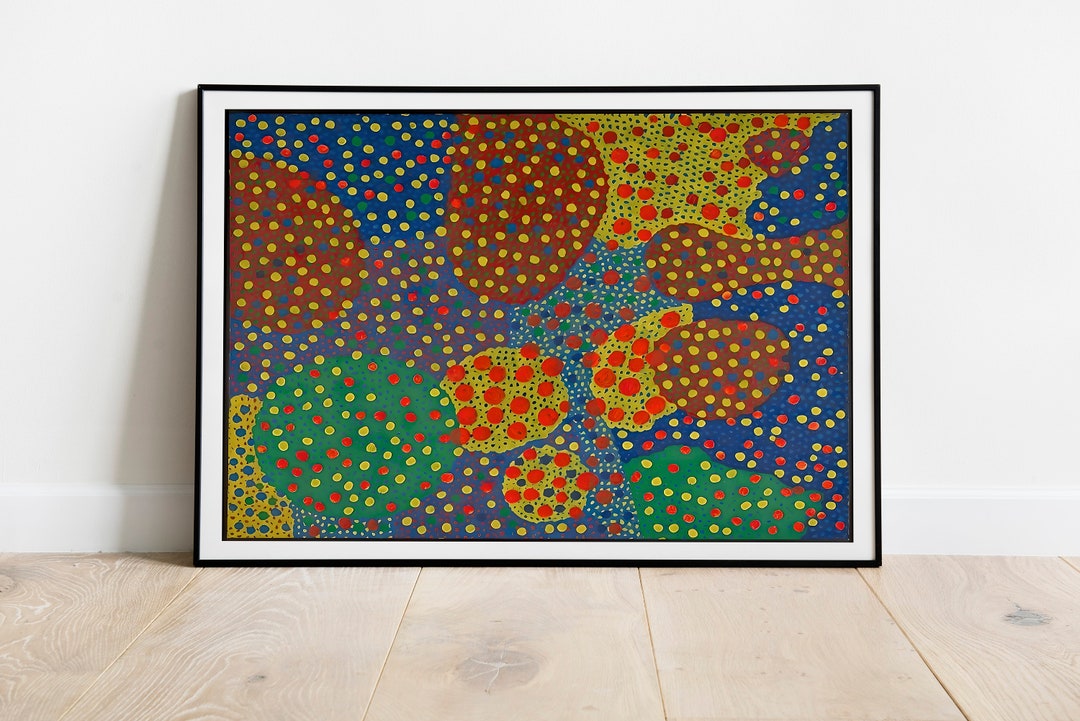 YAYOI KUSAMA Print,japanese Wall Art, Japanese Modern Art Kusama ...