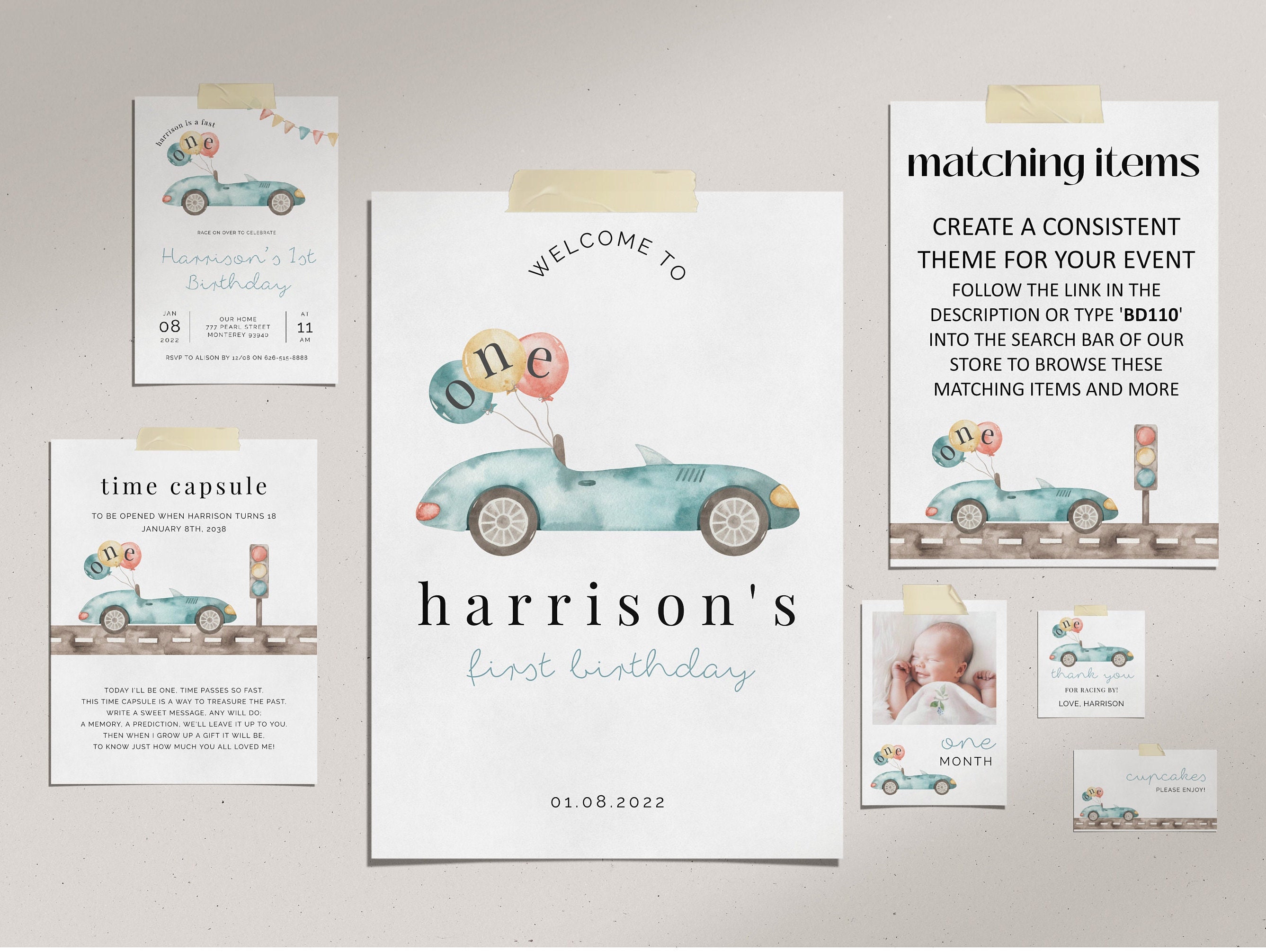 Fast One Birthday Welcome Sign, Race Car 1st Birthday, Race Car Party ...