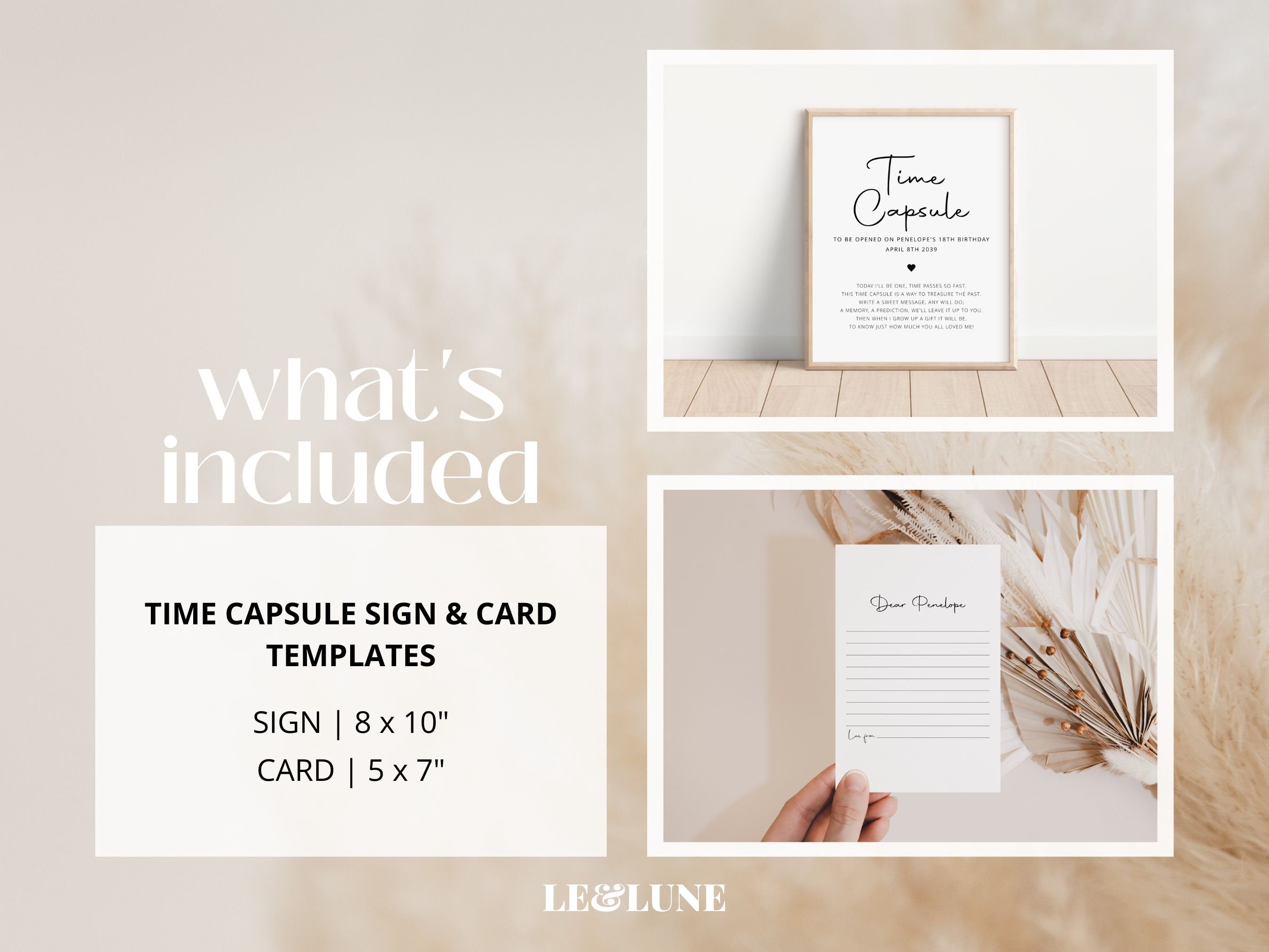 Minimalist Time Capsule Modern Birthday Time Capsule Simple - Etsy