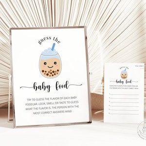 Boba Bubble Tea Baby Shower Games, A Little Cu-tea Baby Shower ...