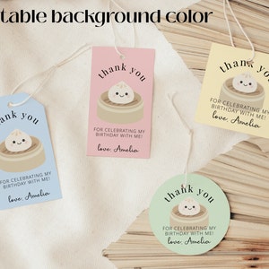Dumpling Favor Tags, Little Dumpling 1st Birthday Party Bag Label, Bao ...