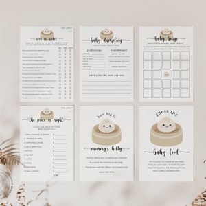 Little Dumpling Baby Shower Games, Little Dumpling on the Way, Instant ...